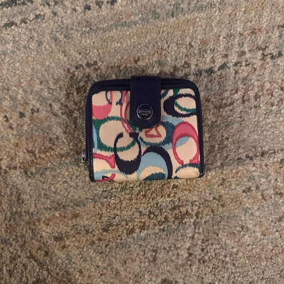 Coach | Bags | Coach Multicolor Wallet | Poshmark